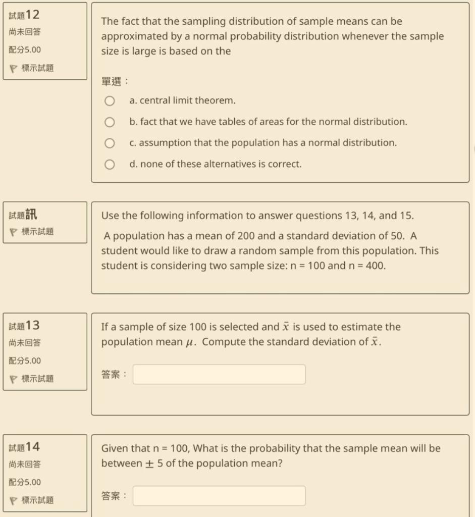 Solved The Fact That The Sampling Distribution Of Sample