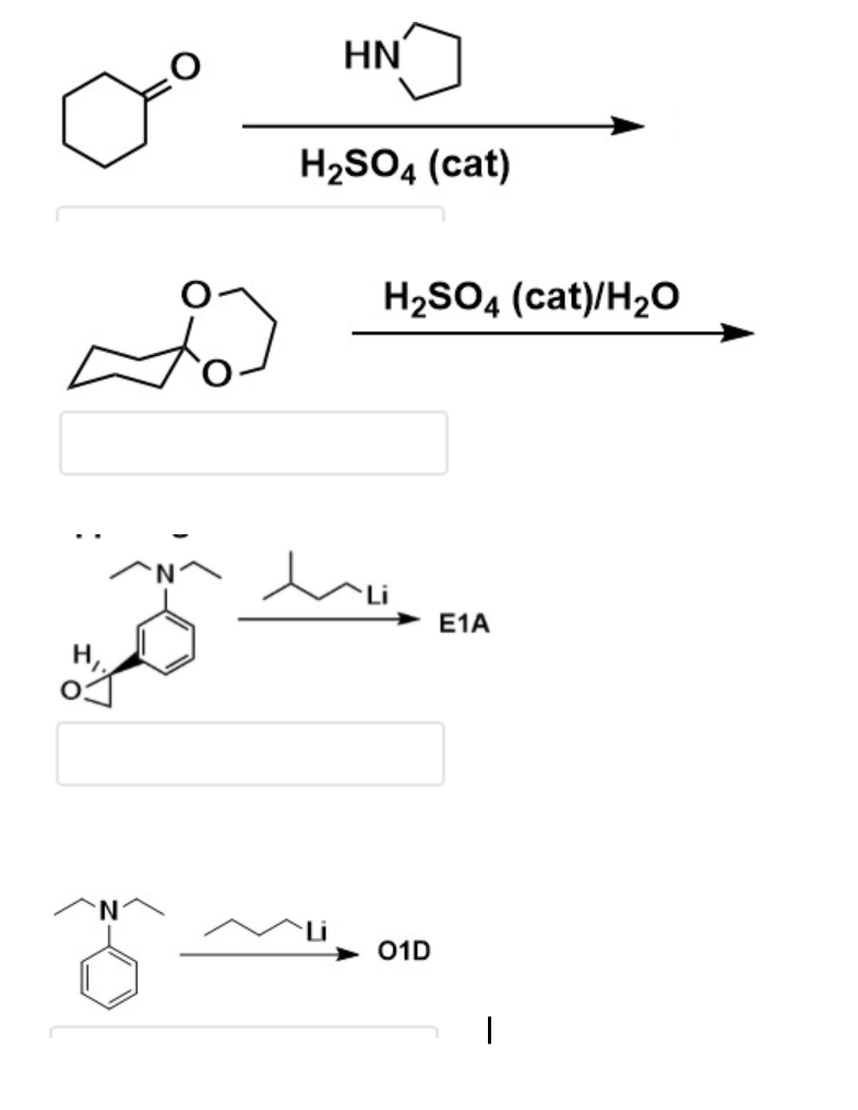 Solved H2SO4 (cat) CHN H2SO4 (cat) /H2O ∼Li01D | Chegg.com