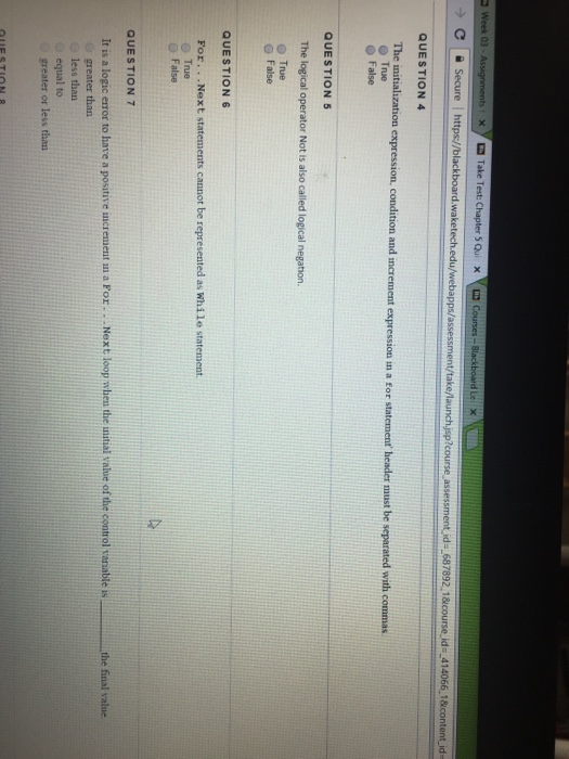 Solved The initialization expression, condition and | Chegg.com