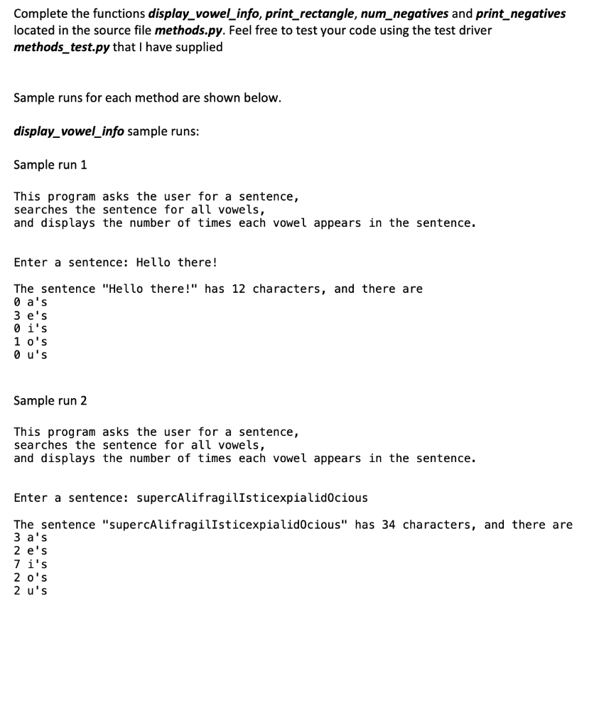Solved PYTON code for the given program. Help me fix out | Chegg.com