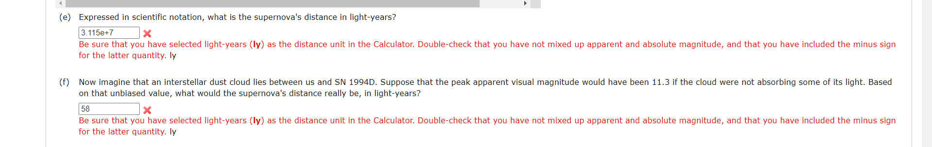 Distance Modulus Calculator E Expressed In