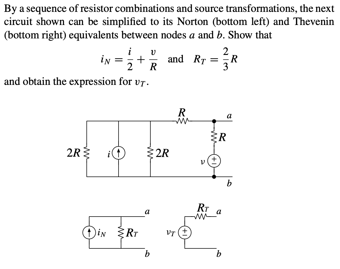 Solved By a sequence of resistor combinations and source | Chegg.com