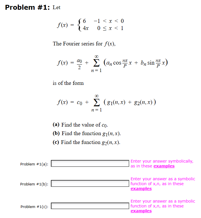 Solved Problem #1: | Chegg.com