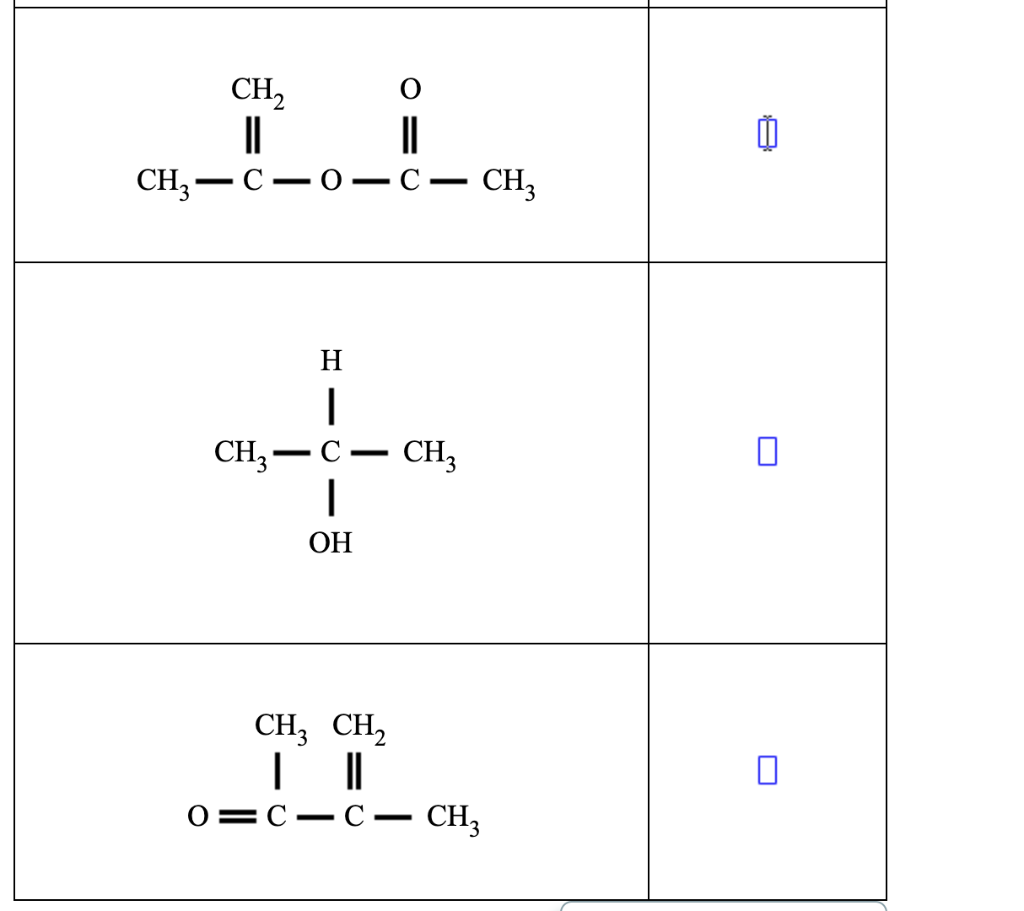Solved CH₂ || CH3-C-0-C- CH3 1 CH3-C- CH3 1 OH CH3 CH₂ | || | Chegg.com