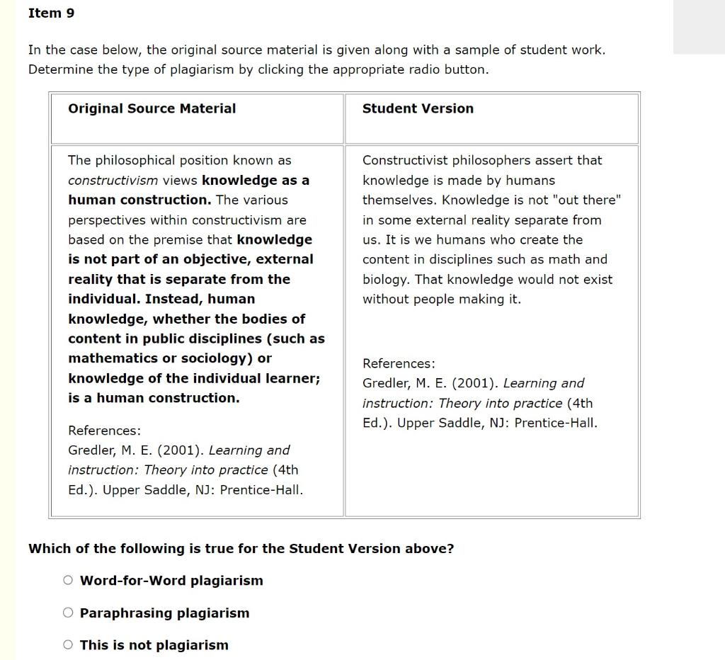 In the case below, the original source material is | Chegg.com