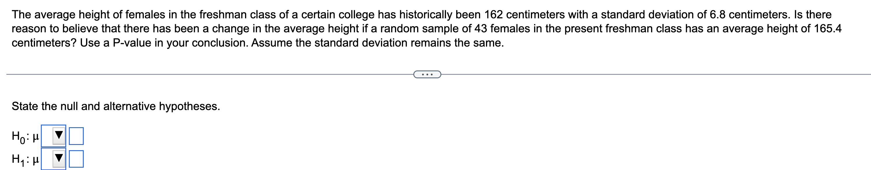 Solved The average height of females in the freshman class | Chegg.com