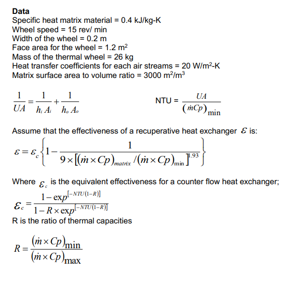 Solved Please help with B) i) The exhaust air from a | Chegg.com