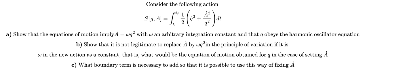 Solved Consider the following action | Chegg.com