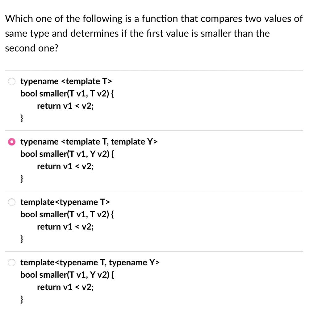 Solved Which one of the following is a function that | Chegg.com