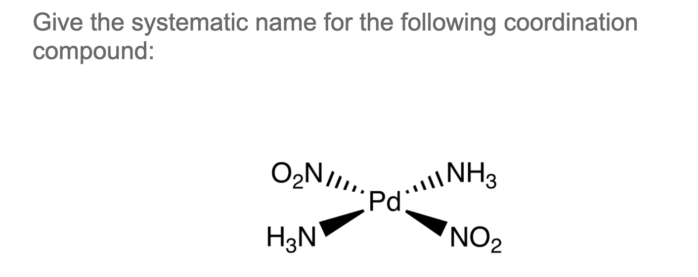 Solved Give the systematic name for the following | Chegg.com