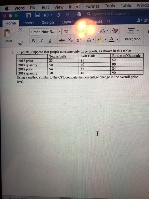 Solved Word File Edit View Insert Format Tools Table Windo | Chegg.com