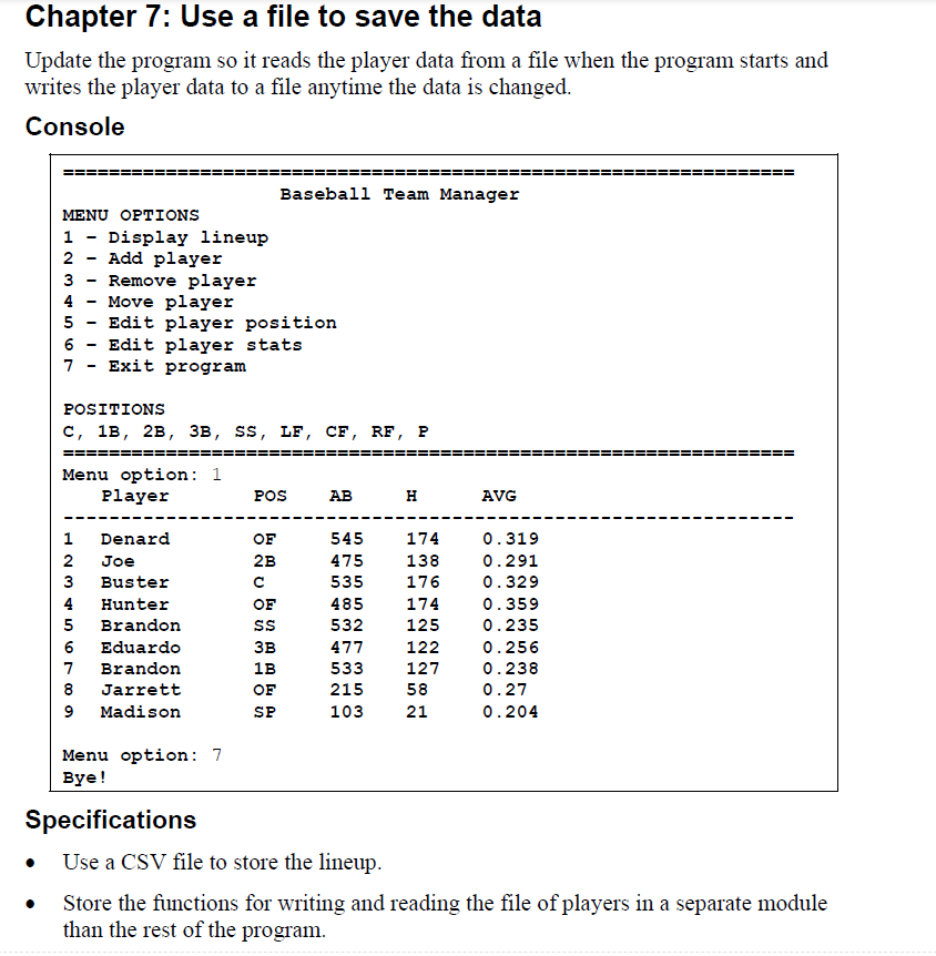 Solved 1. Download the three files into a directory. The | Chegg.com