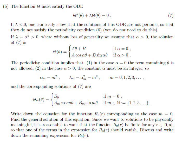 Solved Problem 3. [Separation of variables for Laplace's | Chegg.com