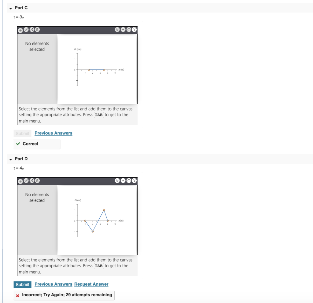 Solved The figure is a snapshot graph at t = Os of two waves | Chegg.com