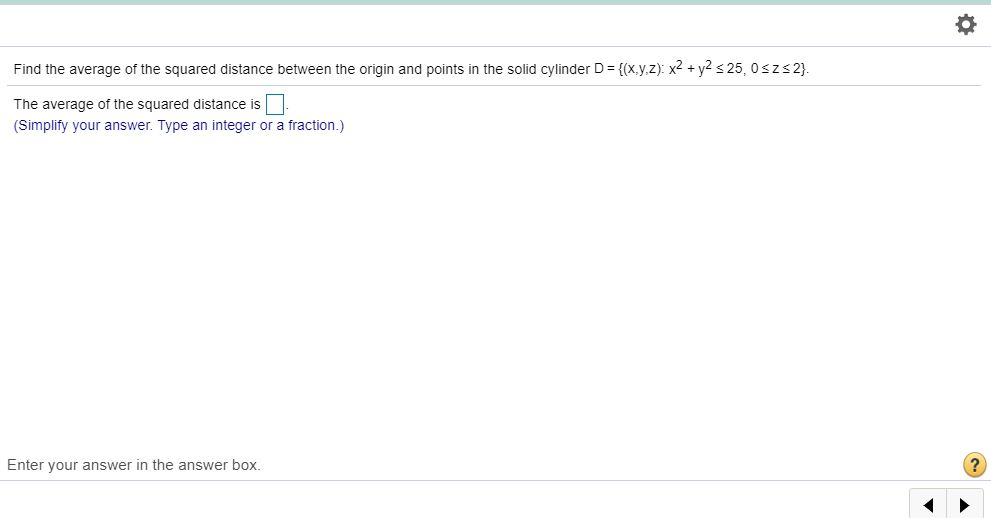 Solved Find the average of the squared distance between the | Chegg.com