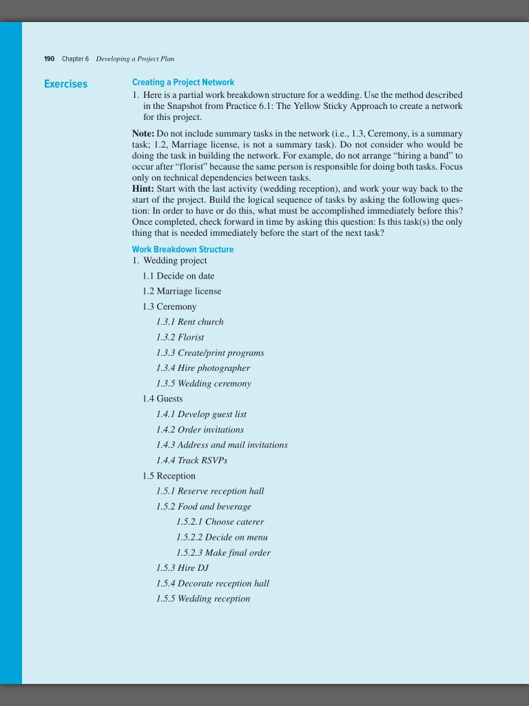 2. Read Chapter 6, Exercise 1, of your text | Chegg.com