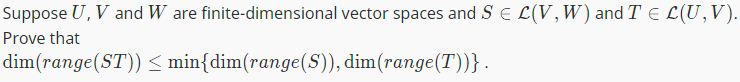 Solved Suppose U,V and W are finite-dimensional vector | Chegg.com