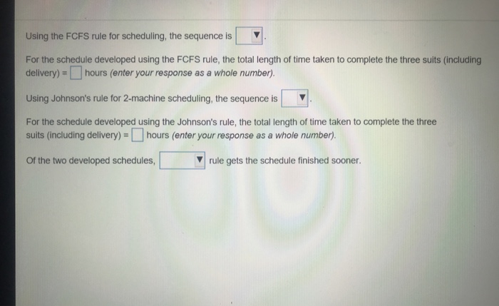 Solved Using the FCFS rule for scheduling, the sequence is | Chegg.com