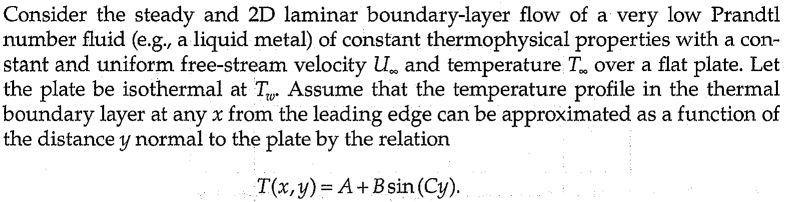 Solved Consider the steady and 2D laminar boundary-layer | Chegg.com