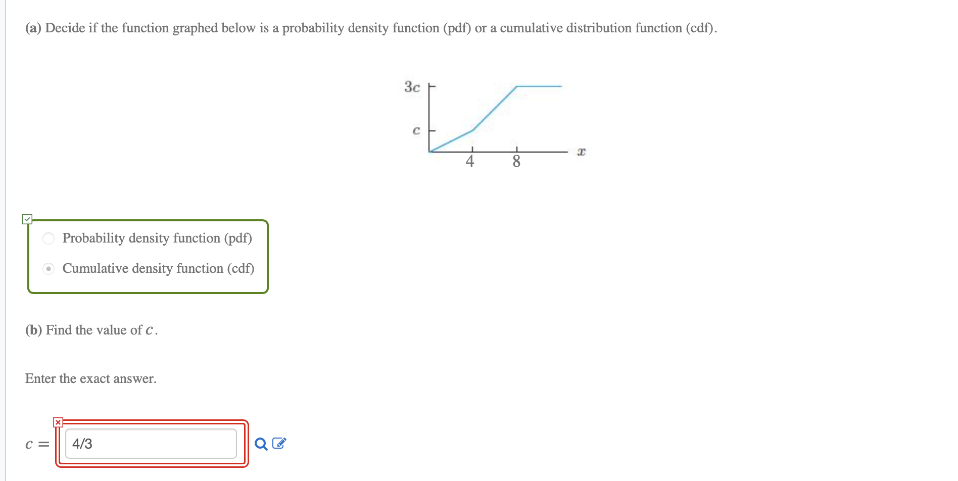 Solved a Decide If The Function Graphed In The Figure Chegg