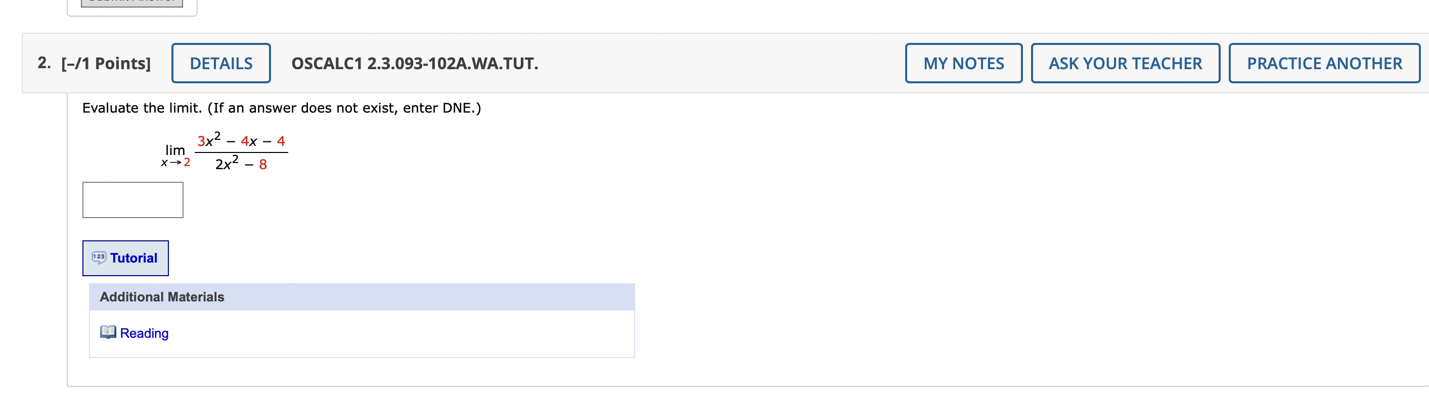 Solved Use direct substitution to evaluate the limit. lim | Chegg.com