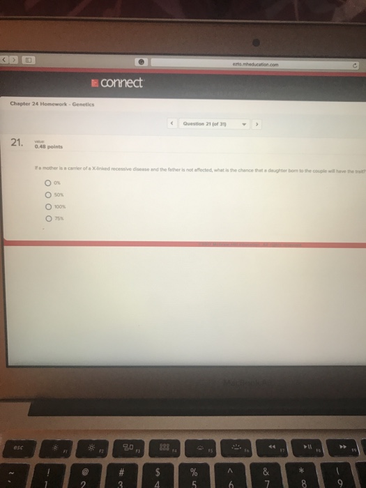 Solved Connect Chapter 24 Homework Genetics Question 21 Of