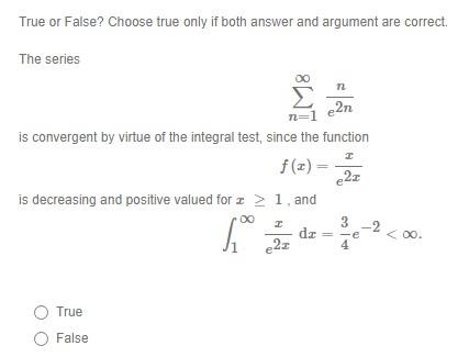 Solved True or False? Choose true only if both answer and | Chegg.com