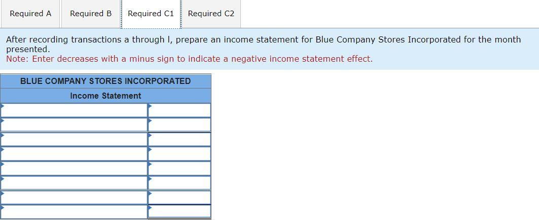 Solved The transactions relating to the formation of Blue | Chegg.com