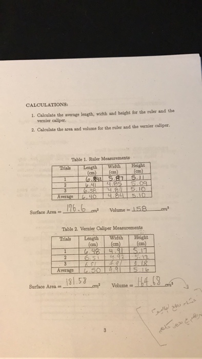 Solved EXPERIMENT 1 Introduction to Measurement and | Chegg.com