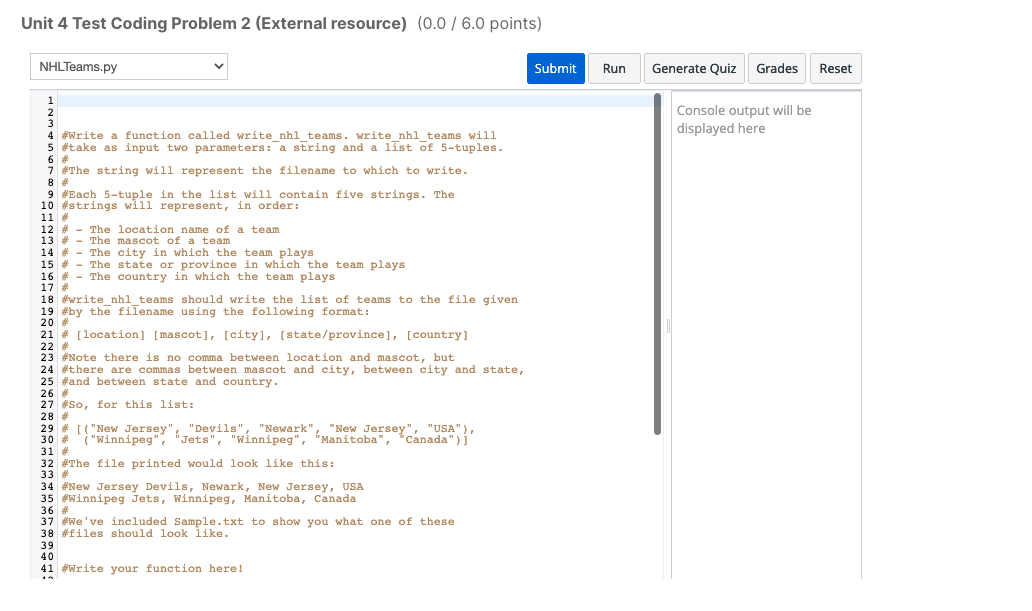 Solved \begin{tabular}{l|l|l|l|l} \hline Submit Run Generate | Chegg.com