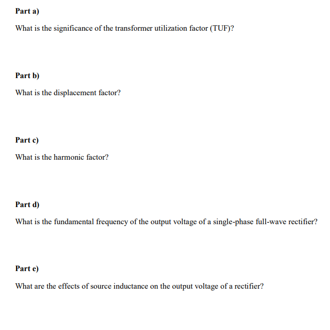 Solved Parta) What is the significance of the transformer | Chegg.com
