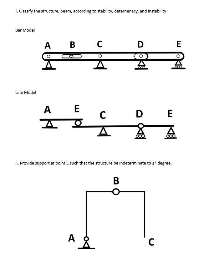 Solved 1. Classify the structure, beam, according to | Chegg.com