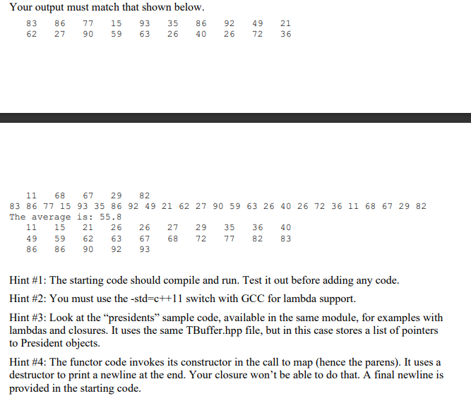 Solved Please help me, I need the new code for hw6.cpp to | Chegg.com