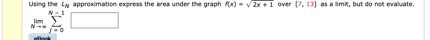 Solved Using the Ln approximation express the area under the | Chegg.com