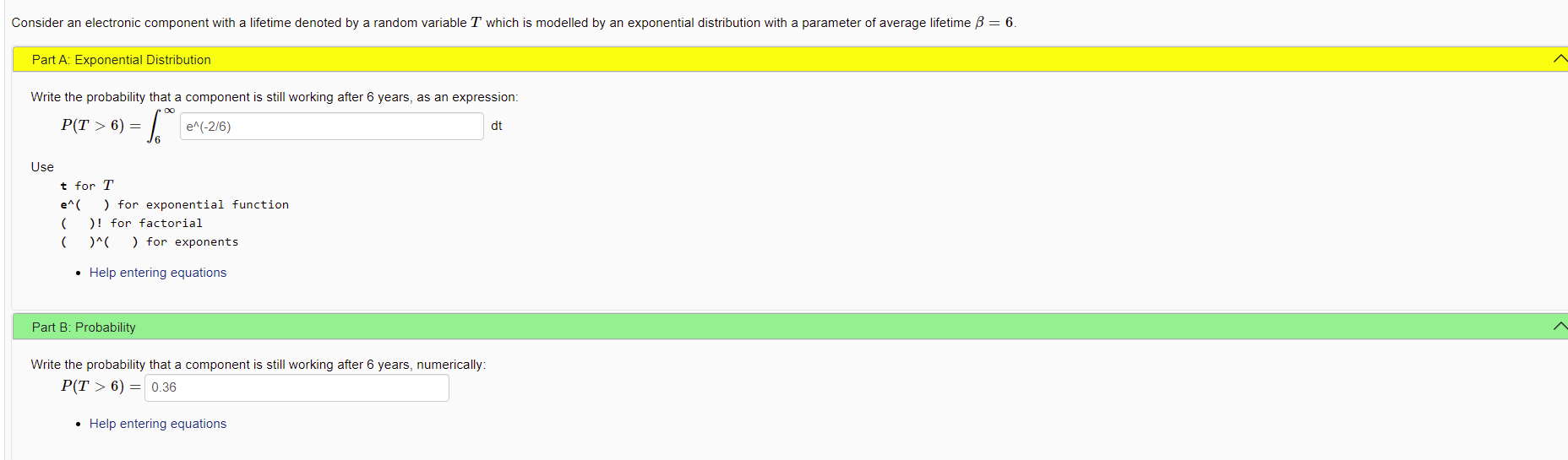 Solved Consider an electronic component with a lifetime | Chegg.com