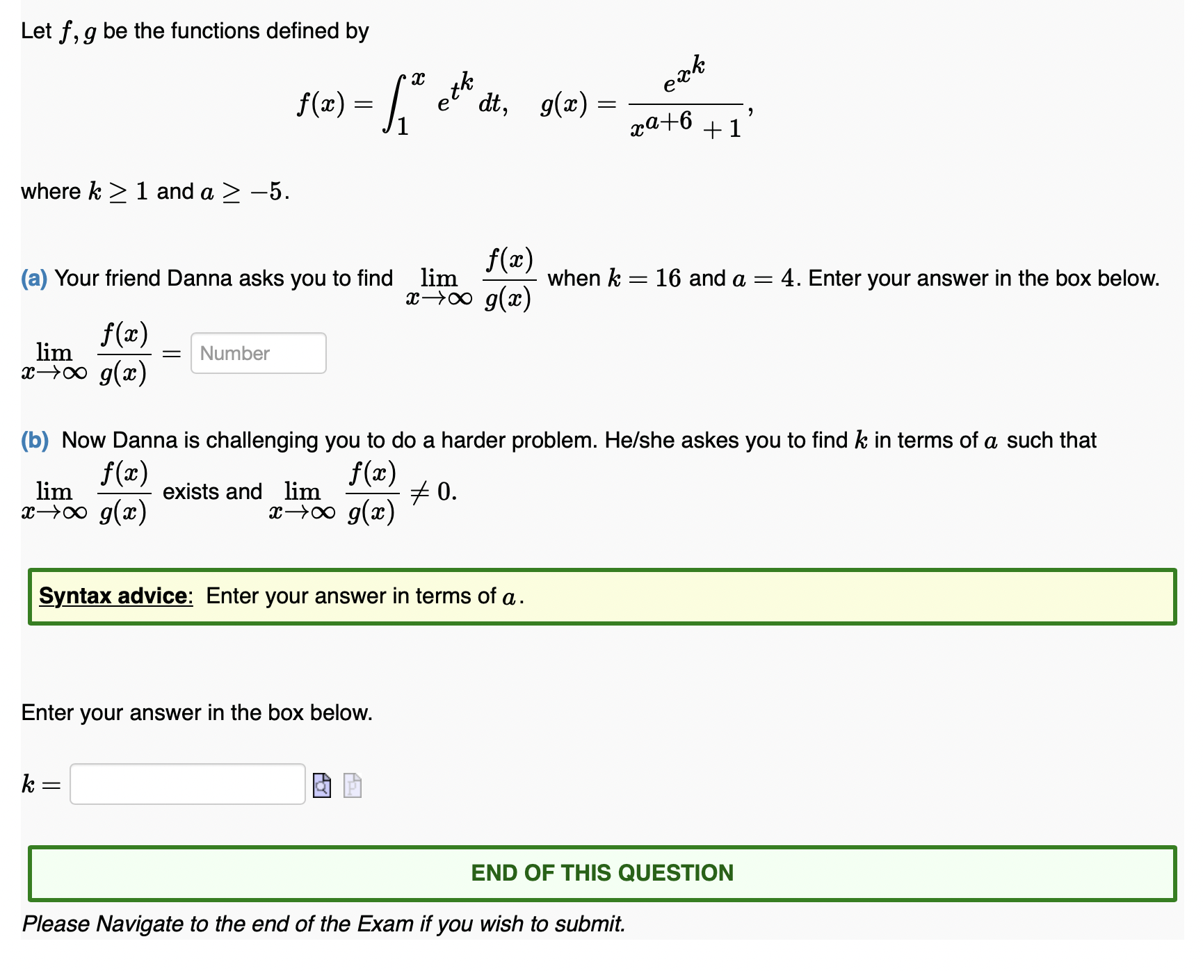 Solved Let \\( f, g \\) be the functions defined by \\[ | Chegg.com