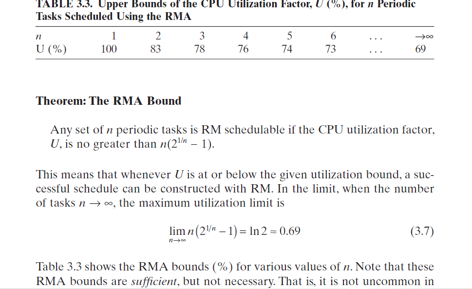 Refer the equation 3.7: CPU utilization with | Chegg.com