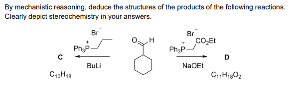 Solved By mechanistic reasoning, deduce the structures of | Chegg.com