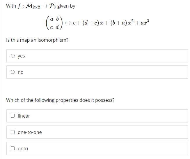 Solved With f : M2x2 + R4 given by (a) aь d (a+b+c+d a+b+c | Chegg.com