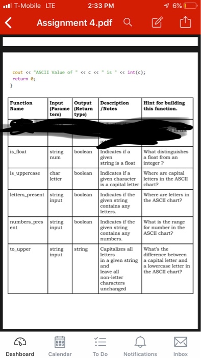 Solved C Code Question Looks Like Could Check String Input Float Ascii Table Write Bool 5404