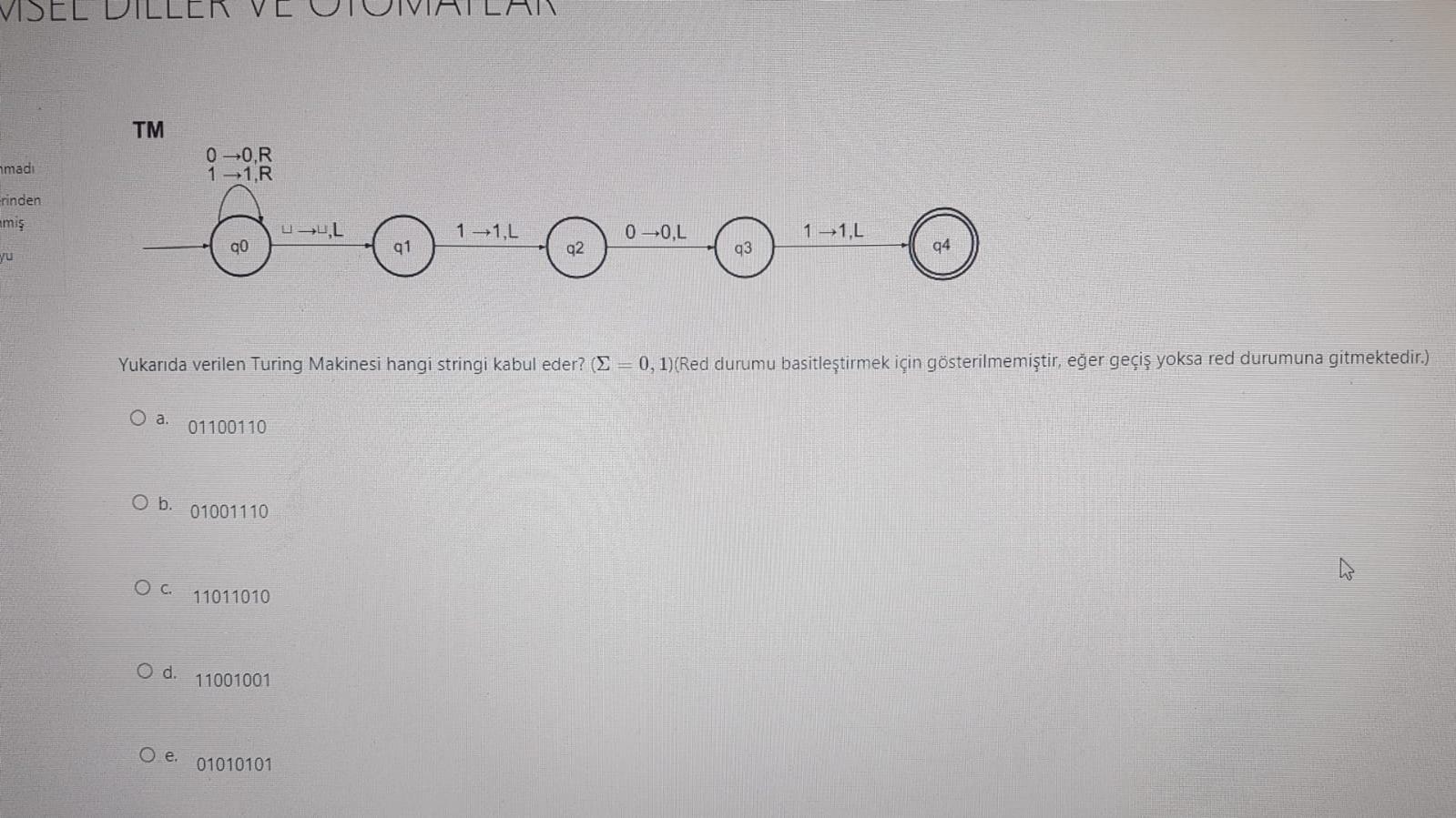 Solved What String Given Turing Machine Accepts Qrejects Is 7453