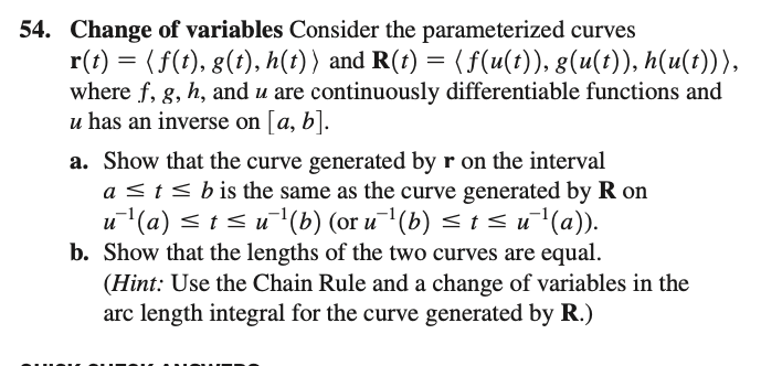 Solved Consider the parameterized curves a. Show that the | Chegg.com