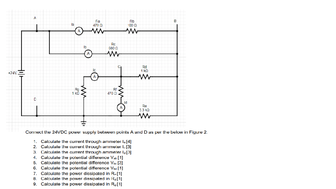 [Solved]: ca Connect the 24VDC power supply between points