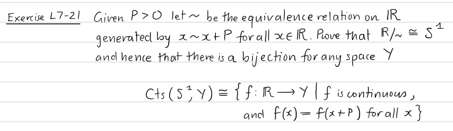 Solved 1 Exercise 17-21 Given P >0 let~ be the equivalence | Chegg.com