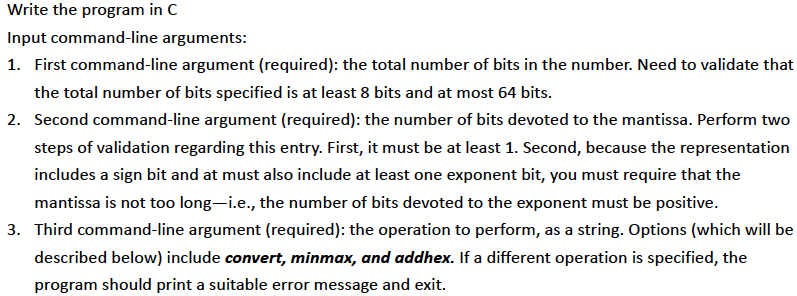 Solved Input command-line arguments: 1. First command-line | Chegg.com