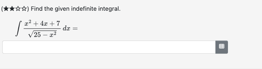 Solved (******↶ϖ) ﻿Find the given indefinite | Chegg.com