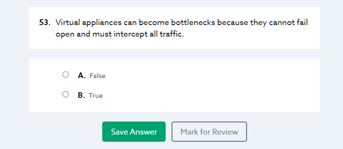 Solved Virtual appliances can become bottlenecks because | Chegg.com