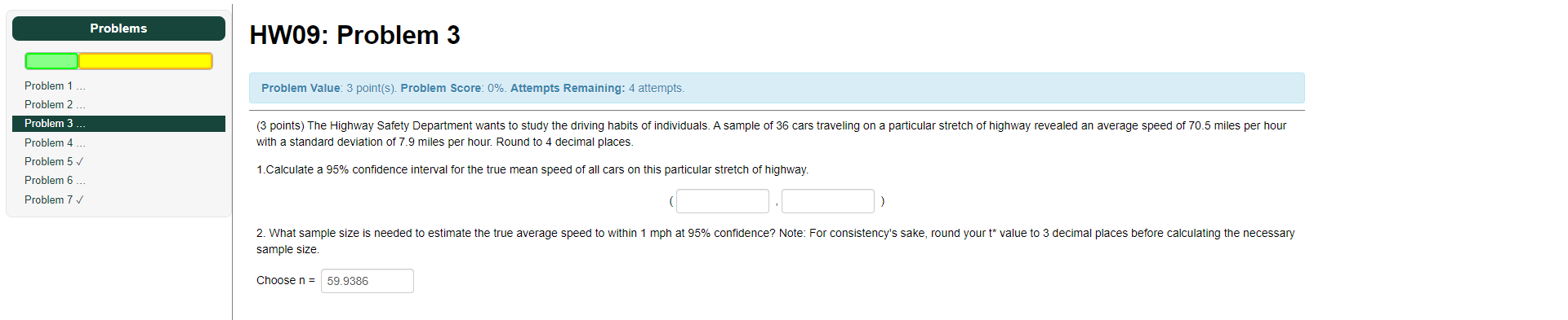 Solved Problems Hw09 Problem 3 Problem Value 3 Points 