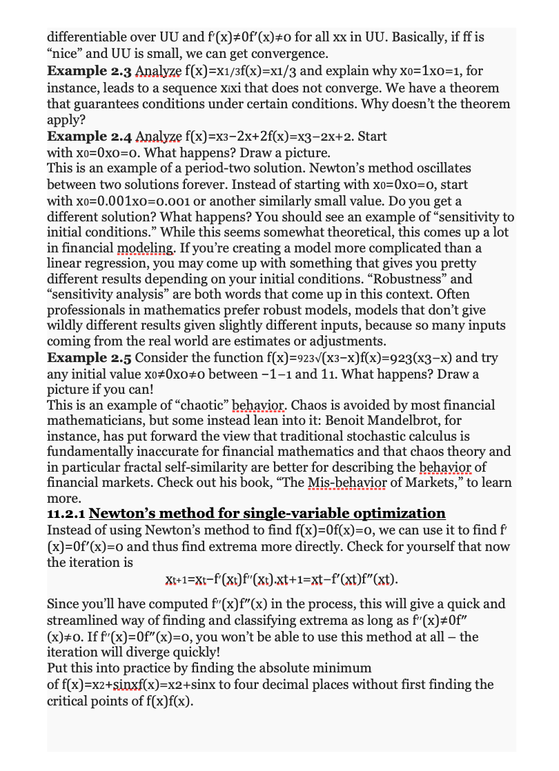 Solved Newton method optimisation in Python Theory: In the | Chegg.com