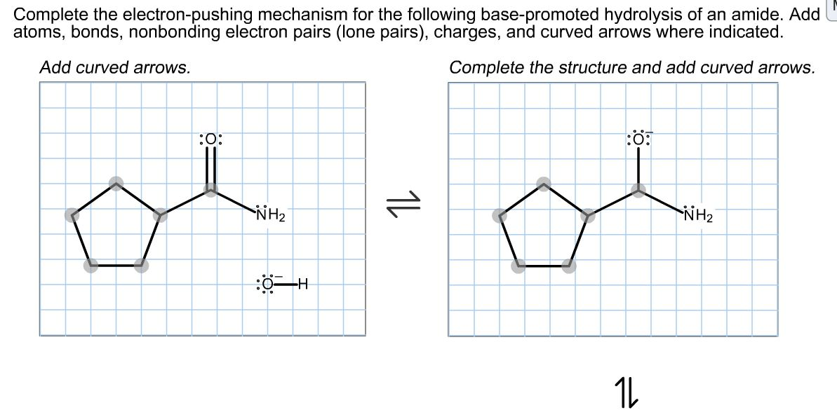 Solved Complete the electron-pushing mechanism for the | Chegg.com